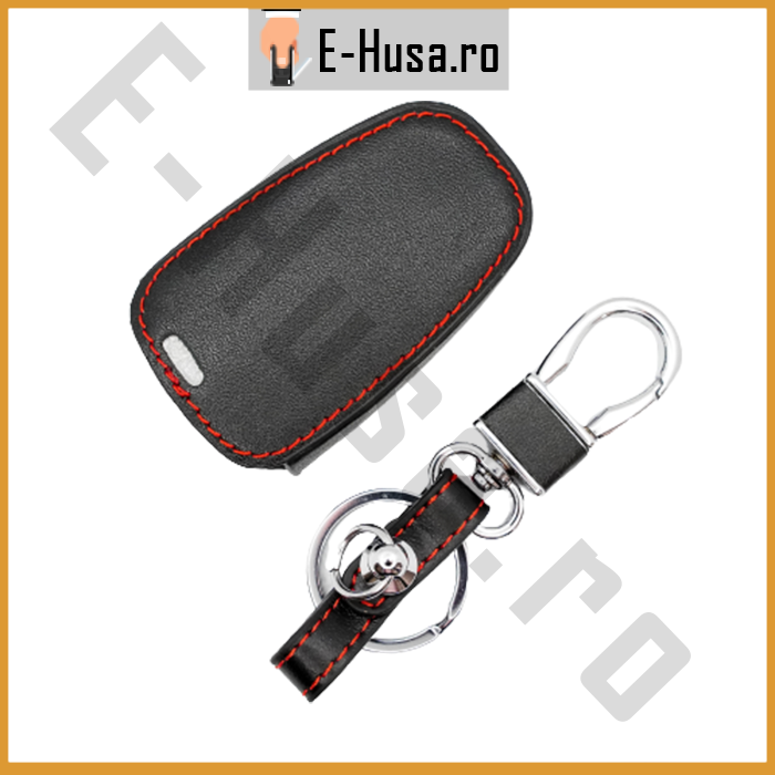 Husa Cheie Auto Hyundai Santa Fe, IX45, din piele - E-Husa.ro